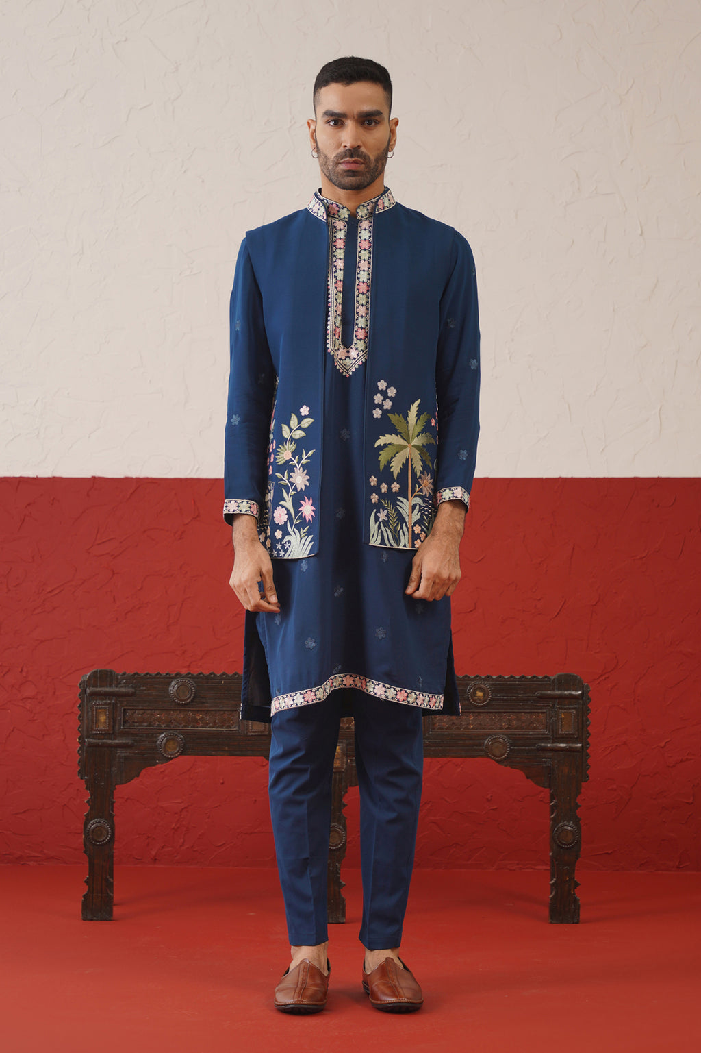 Tanmay Jacket Kurta Set for Men | Kalpraag Ethnic Wear