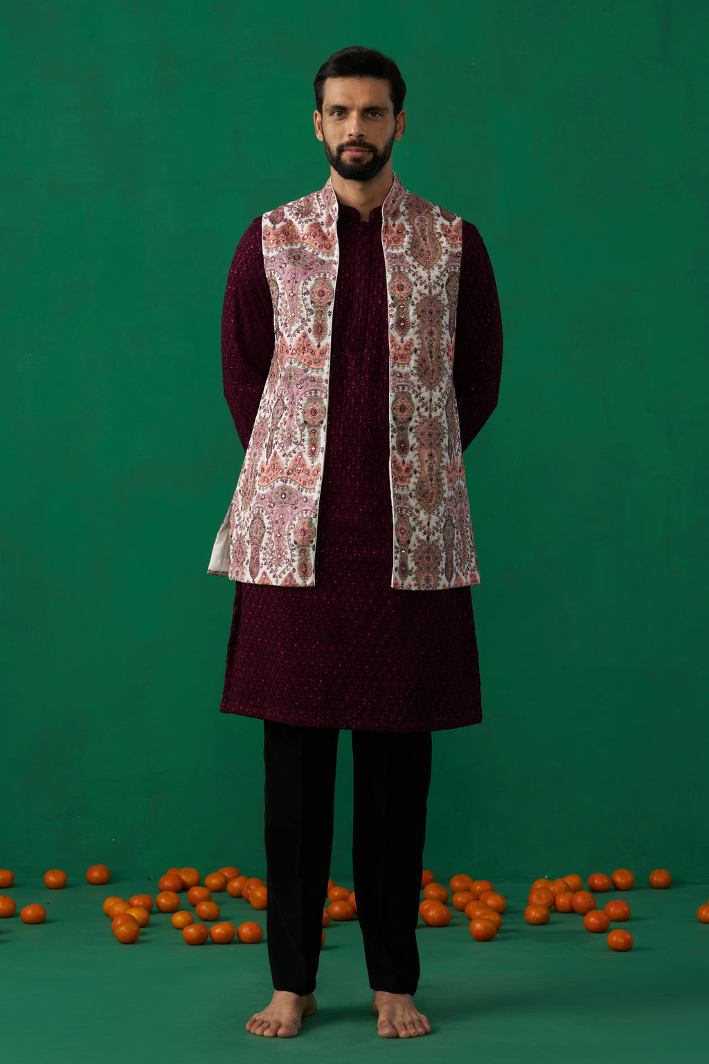 KASHMIRI MULTI KURTA JACKET SET – Kalpraag