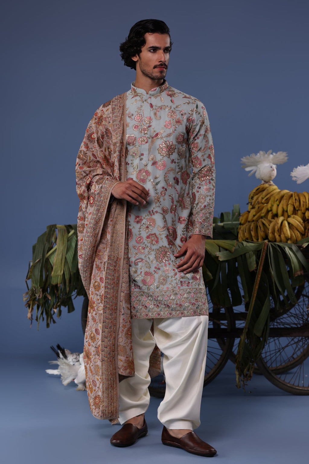 Ehaan Sky Blue Kurta Set – Kalpraag